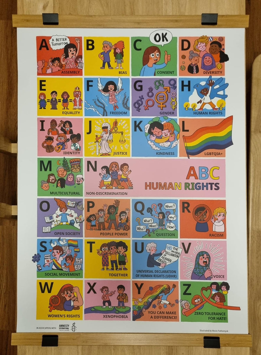 ABC Human Rights Poster – Amnesty Shop Thailand